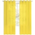 Yellow Sheer Curtains 90 Inch Long 2 Panels, Solid Color Light ...