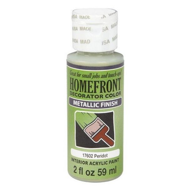 Homefront 17602 2 oz Peridot Metallic Decorator Color Acrylic Paint ...