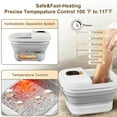 UNIFULL Collapsible Foot Spa Bath with Touch Screen, Massager & Home ...