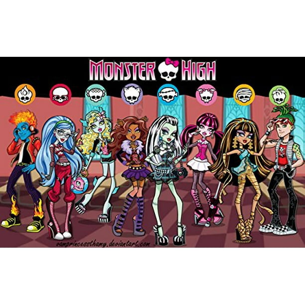Monster High Clawdeen Wolf Lagoona Blue Cleo De Nile Draculaura Frankie ...