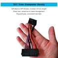 4Pcs 24 Pin to 14 Pin ATX PSU Main Power Adapter Cable for PCs and ...