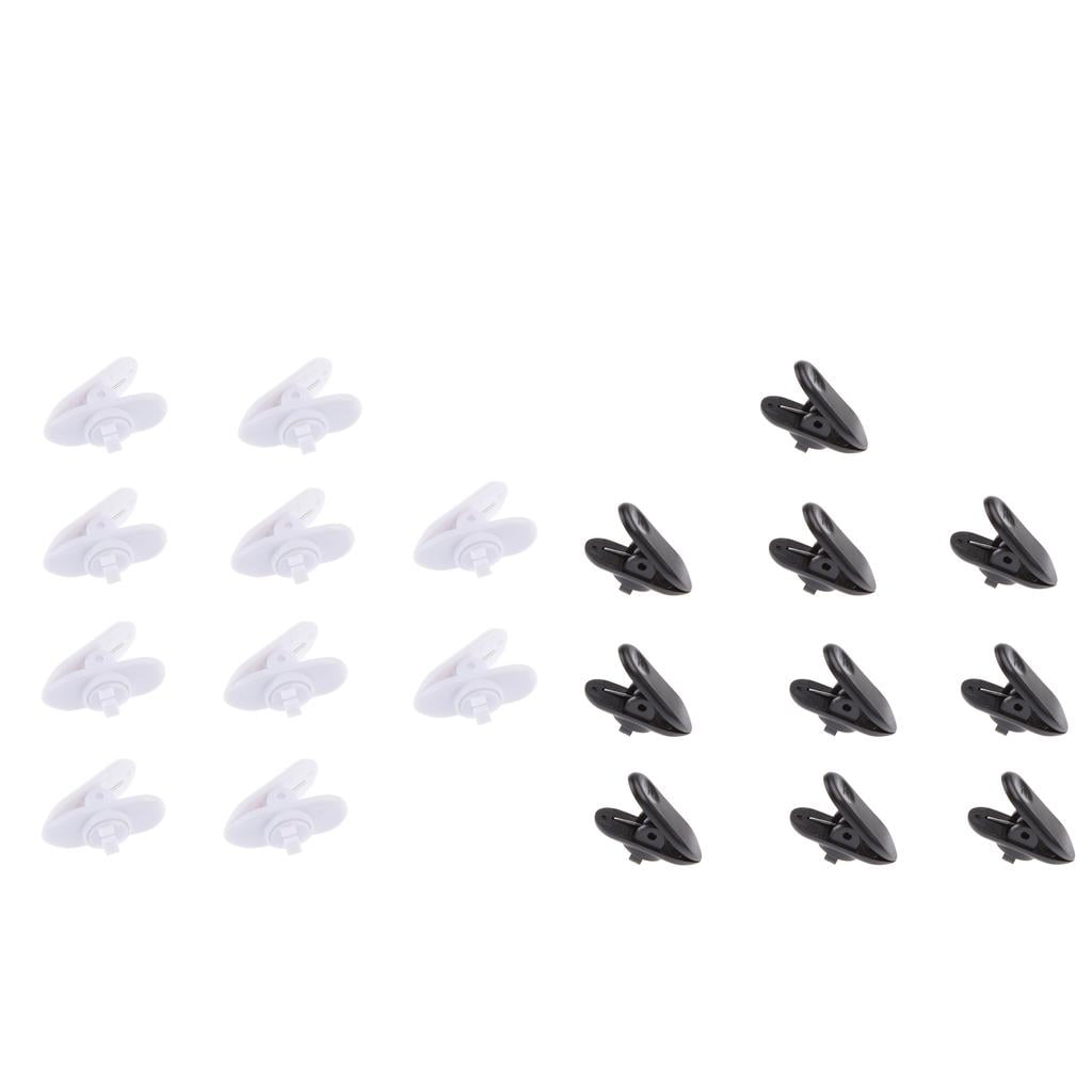 Clips de Ropa Baoblaze Giratorio para Auriculares 20 PCS Negro | Bodega ...