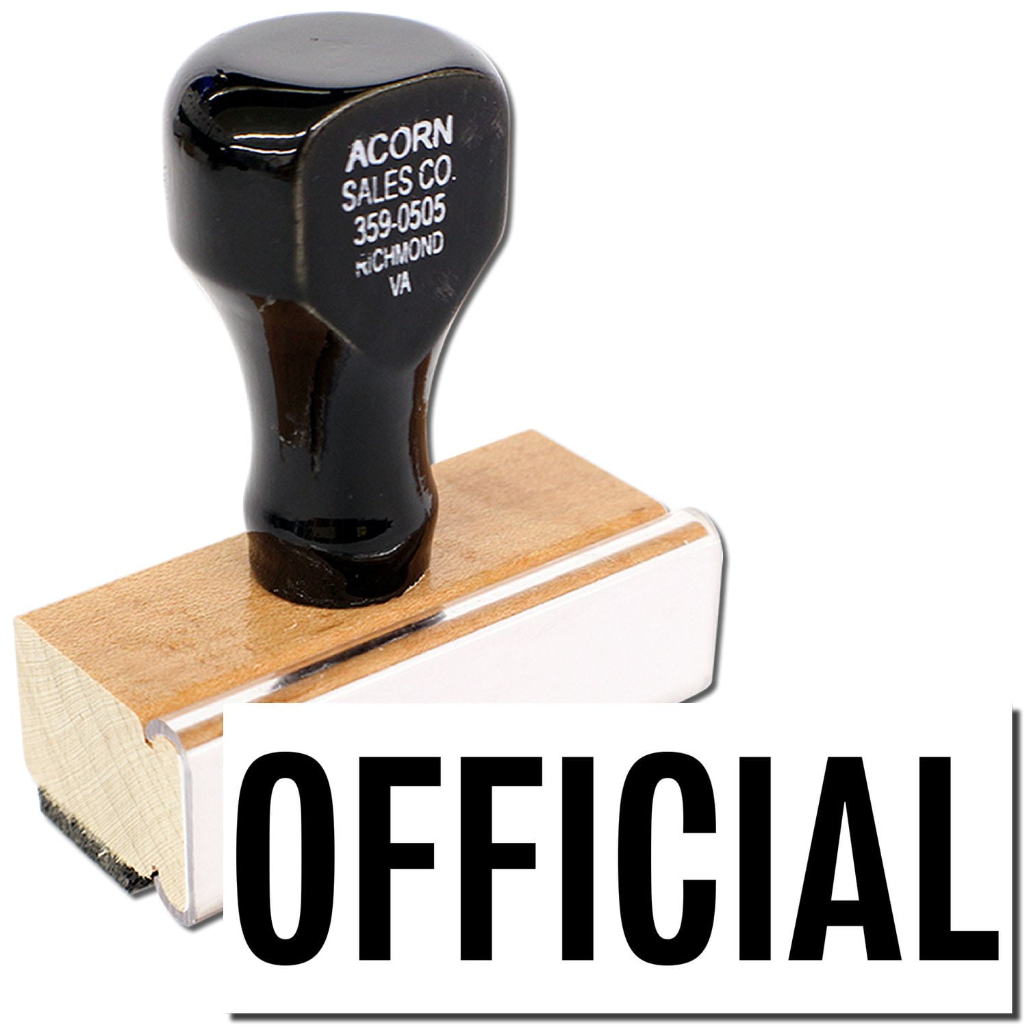 Large Official Rubber Stamp, Wooden Handle Rubber Stamp, Laser Engraved ...