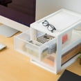 Iris Usa 6qt Plastic Storage Modular Stacking Drawers Set Of 2