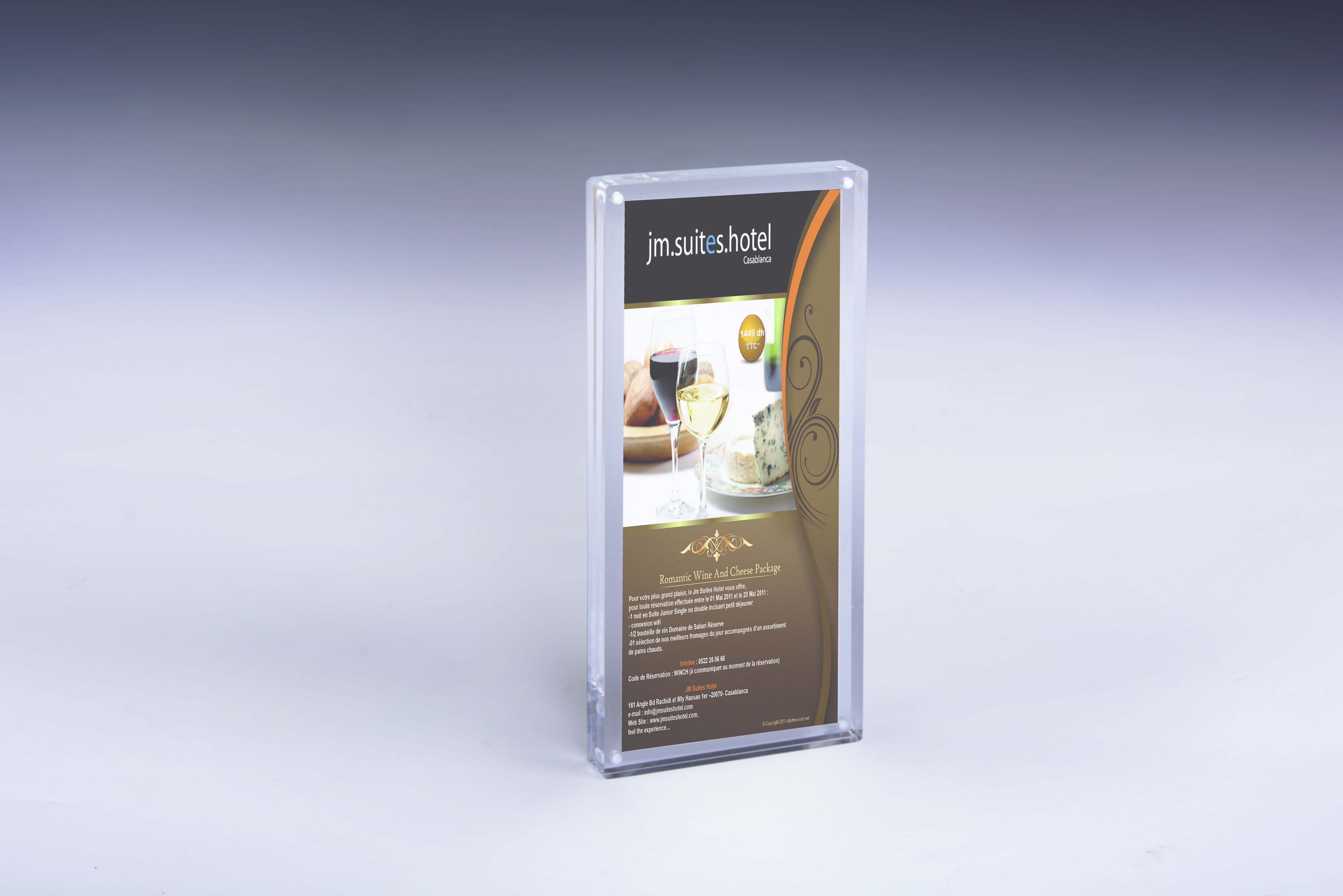 Acrylic Photo Frame for 6x14 Panoramic Pictures, Double-sided Box Frame ...