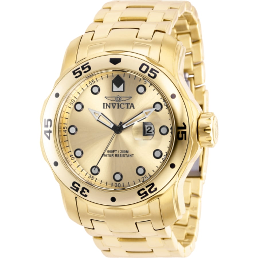 Invicta Pro Diver Gold Dial Gold-tone Men's Watch 39087 - Walmart.com