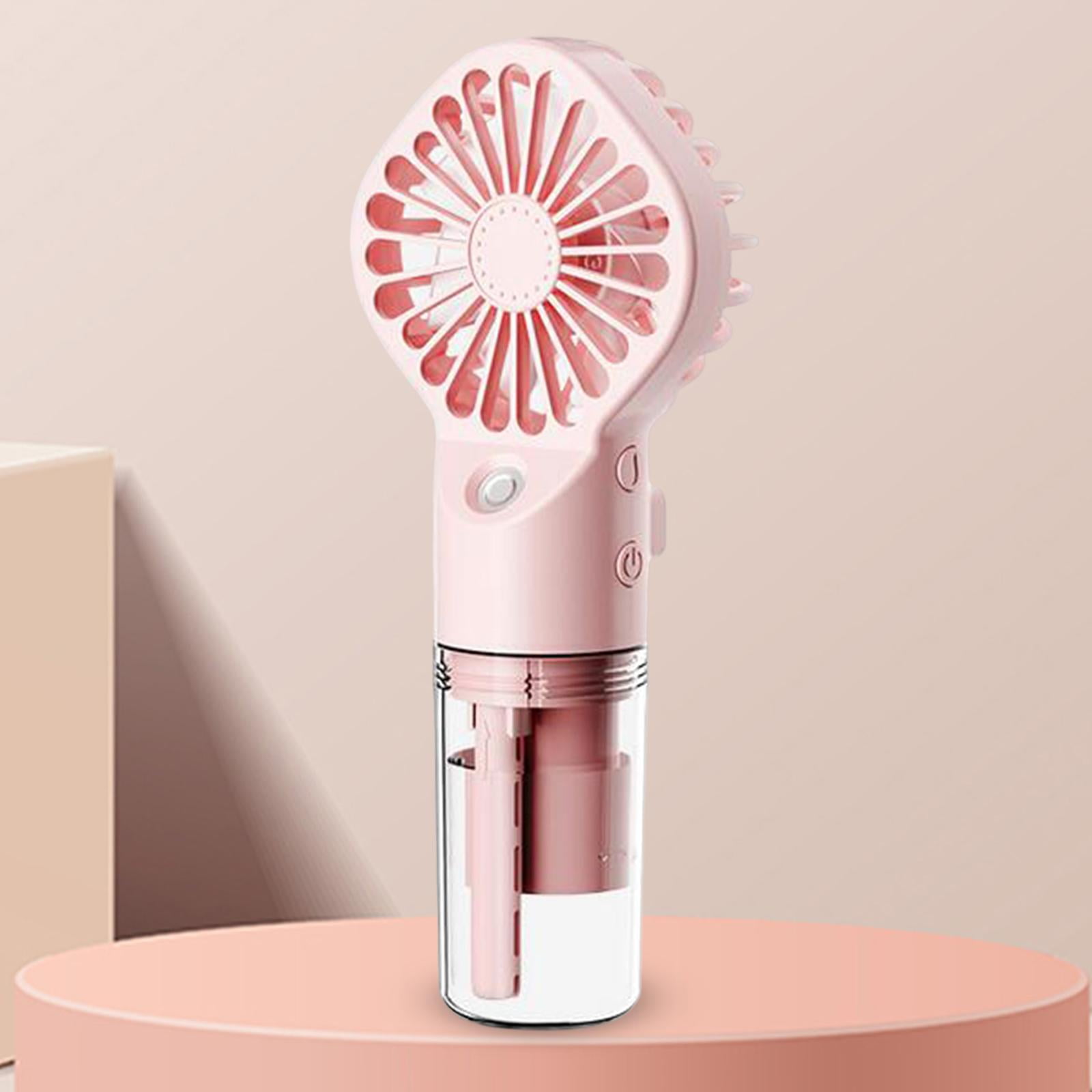 Portable Misting Fan, Mini Fan Humidifier Rechargeable Bass Low Noise ...