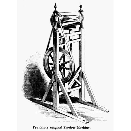 Franklin: Generator, C1747. /Nelectric Generator Invented By Benjamin ...