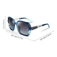 FEISEDY Polarized Women Square Sunglasses Sparkling Composite Shiny Frame B2289 - Walmart.com