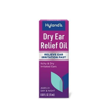 Hyland's Itchy Ear Treatment, Dry Ear Relief Oil, Fast Relief for Ear ...