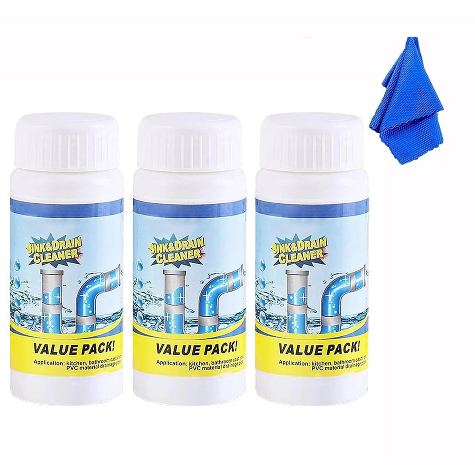 Yunuuuoa Fast Acting Enzyme Drain Cleaner For Toilets Sinks Showers Tubs Pipes Clog Remover Dissolves Hair Grease Food Waste Paper Soap Scum Organic M