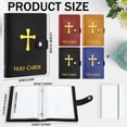 Catholic Genuine Leather Holy Card Holder, Snap Closure Card Case Holds ...