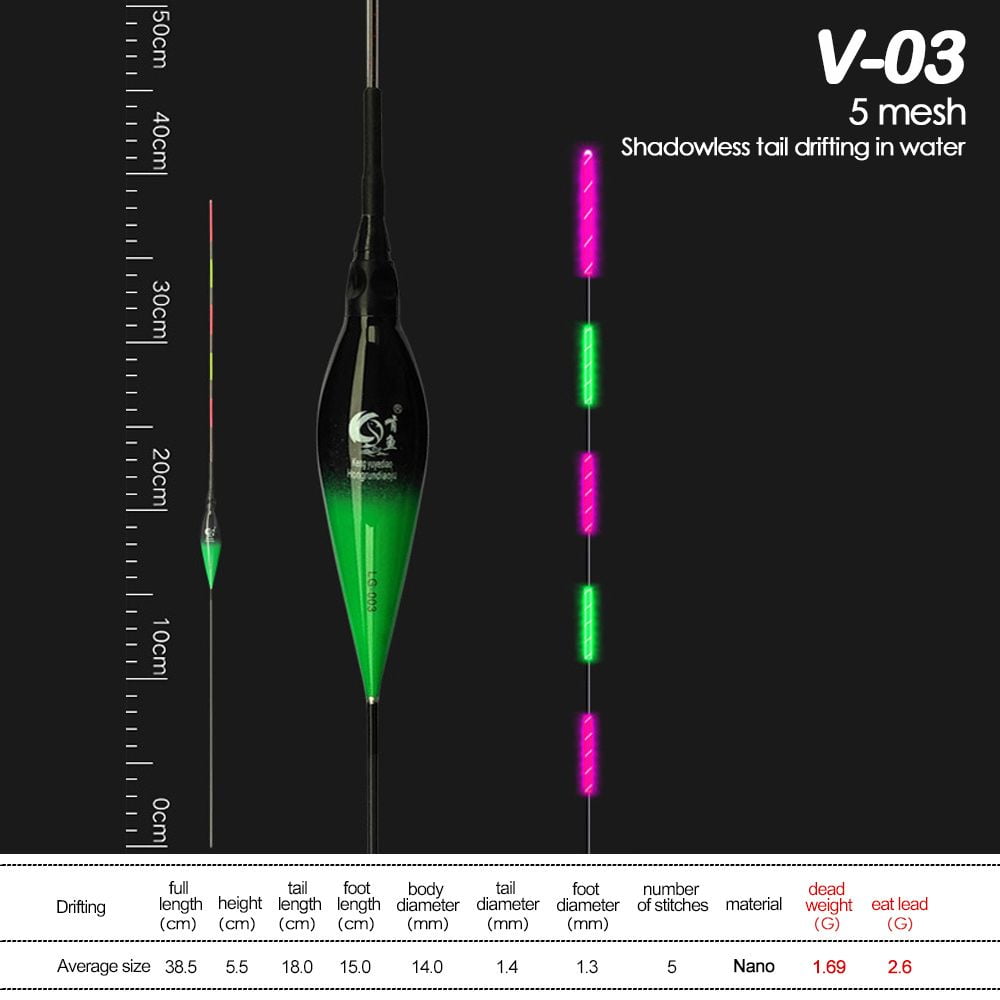Smart Sensor LED Light Buoy Strike Slip Drift Tube Light Stick Floats ...