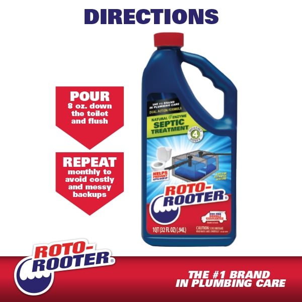 Roto-Rooter Septic Treatment, 64 oz