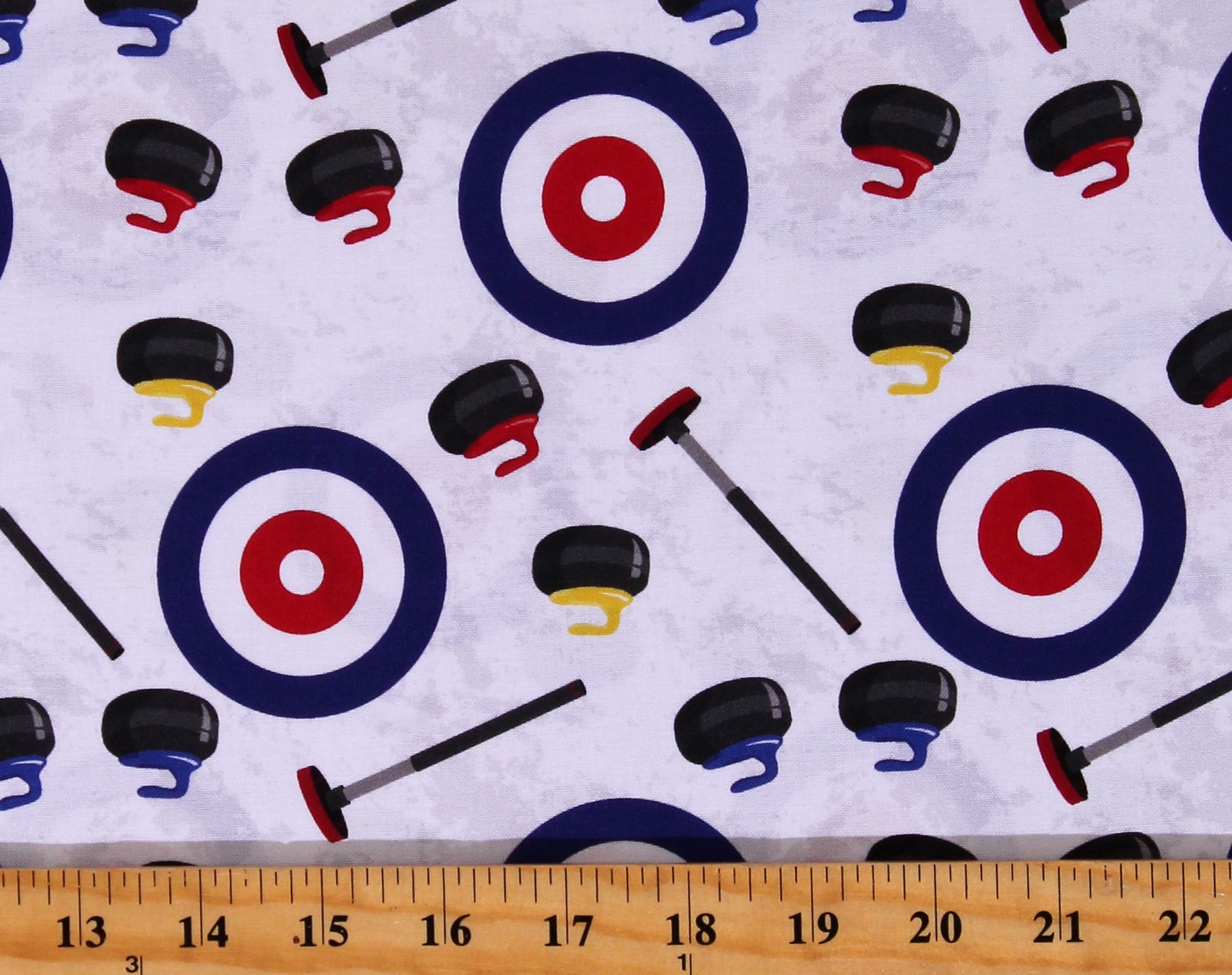 Cotton Curling Stones Brooms House Targets Winter Olympics Ice Sports ...