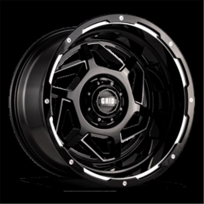 Grid Wheels D17952M87 17 x 9 GD14 0 mm Offset 5 x 127 Gloss Black with ...