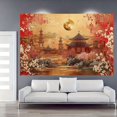 1pc a Colorful Traditional Chinese Garden tapestry Featuring Cherry ...