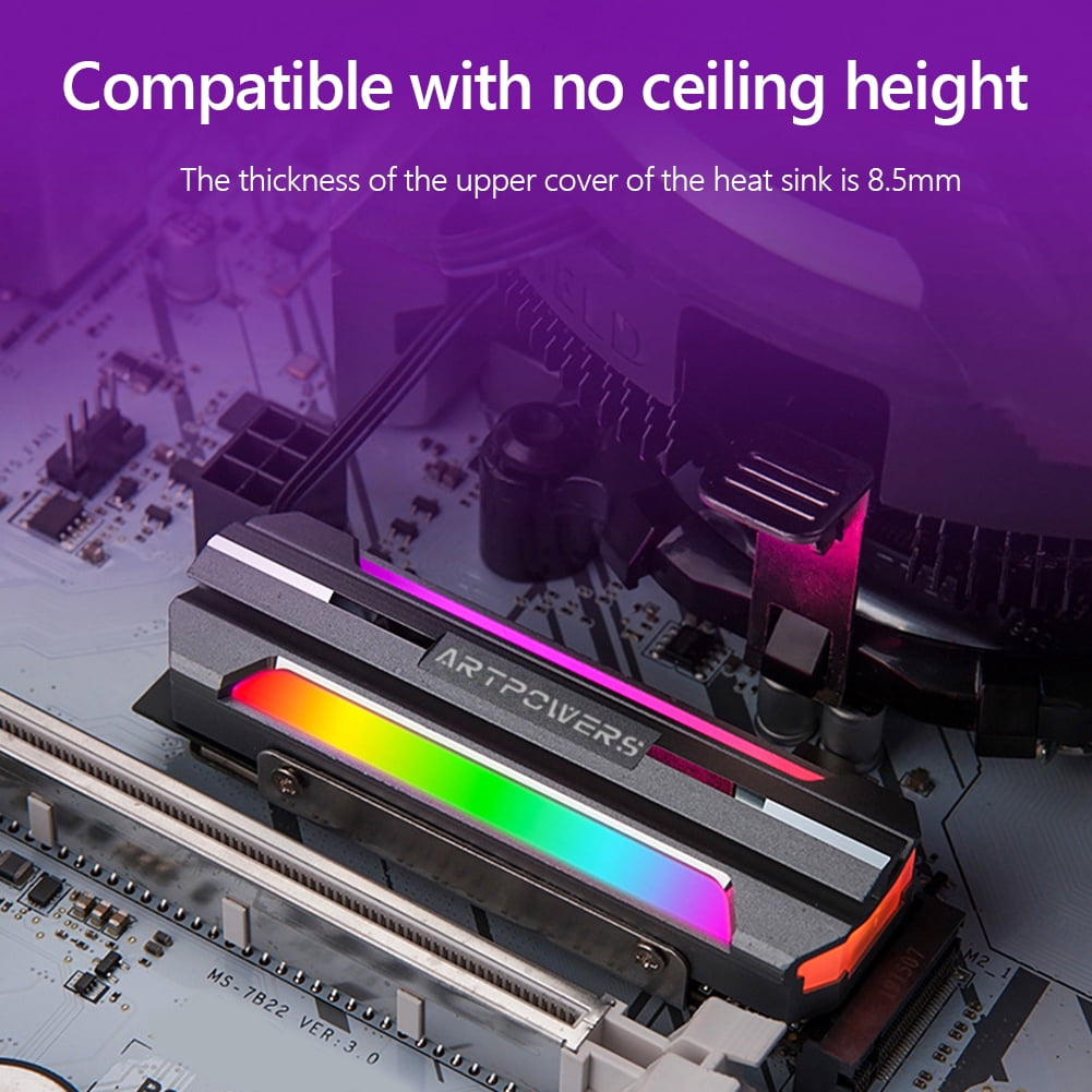 M.2 SSD Heatsink Cooler Aluminum M.2 2280 NVME Solid State Hard Disk ...