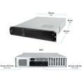 Rosewill 2U Server Chassis, 4x 3.5" Bays, 2x 2.5" Devices, ATX, 4x 80mm ...