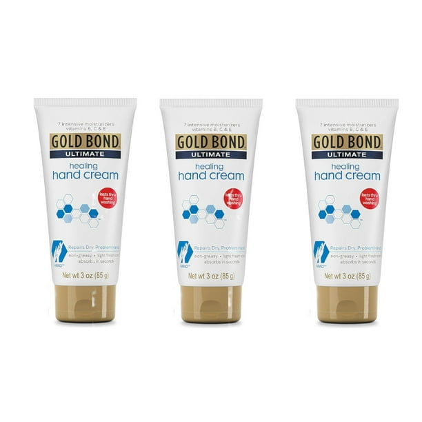 Gold Bond Ultimate Intensive Healing Hand Cream 3 oz (Pack of 3 ...