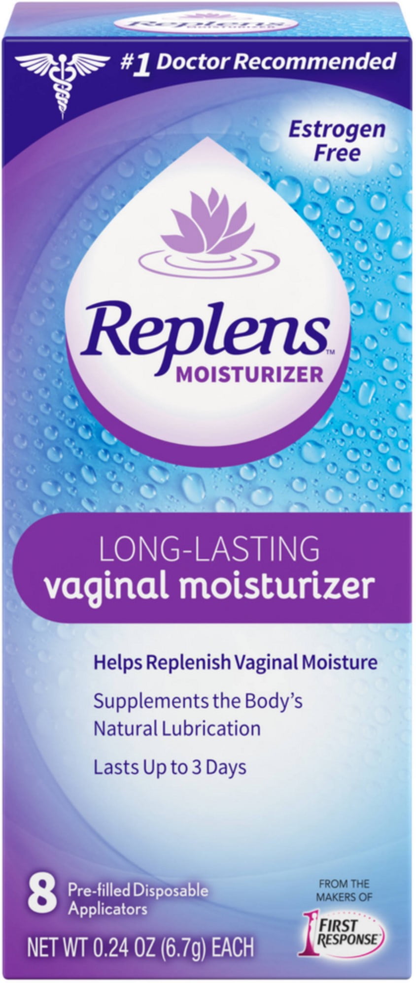 Replens Long Lasting Vaginal Moisturizer, 8 Ct, 0.24 Oz - Walmart.com