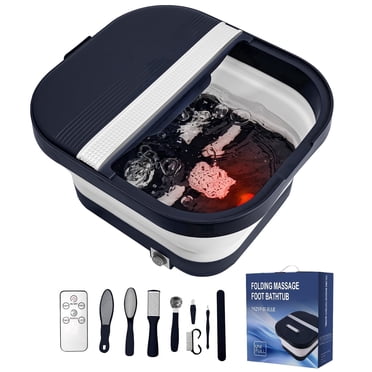 UNIFULL Deluxe Collapsible Foot Spa Bath: Deep Foot Soaker, Heat and ...