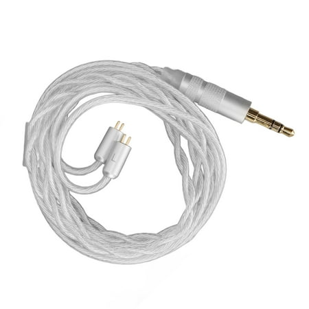 Earphone Cable For AS10 ZS10 ED16 ES4 ES4 ZST TRN, Silver Plated Cable ...