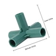 BESTYASH 8Pcs Durable Nylon Garden Brace Bottom Brackets with Five Hole ...