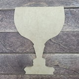 3" Winners Cup, Unfinished MDF Art Shape by Wooden Craft Cutouts, 1-8 ...