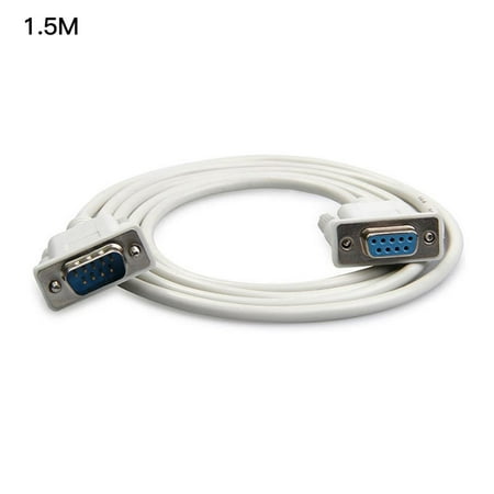 Serial RS232 9-Pin Male to Female DB9 9-Pin PC Converter Extension ...