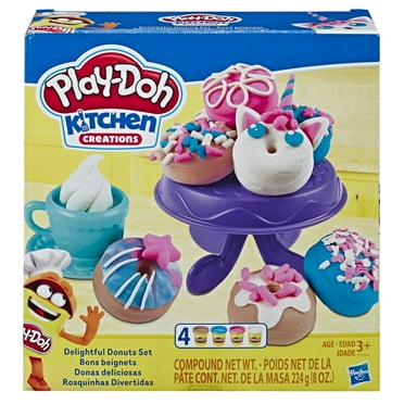 Play-Doh Kitchen Creations Rolled Ice Cream Set, 9 Cans Of Color Burst ...