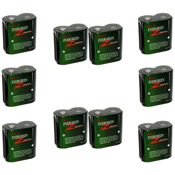 10pcs CRP2 Photo Lithium Evergreen Batteries CR-P2 CR-P2S DL223A DLCRP2 ...
