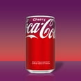 Coca-Cola Cherry Mini Soda Pop Soft Drink, 7.5 fl oz, 6 Pack Cans ...