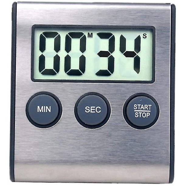 Mini Digital Timer, 24 Hour Format, Countdown And Stopwatch, For Kitchen, Sports, Study, Meeting ...