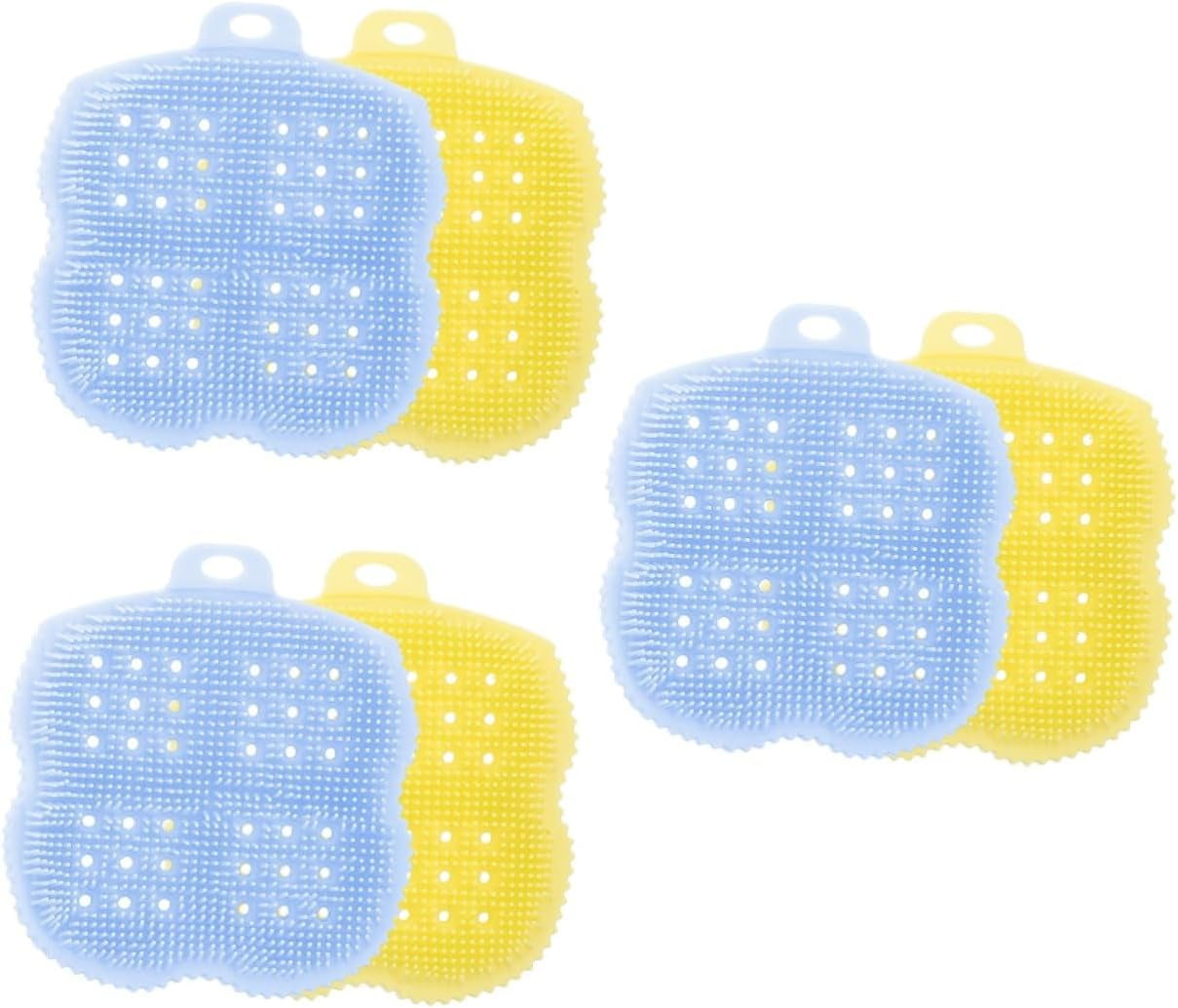 6 Pcs Silicone Scrub Brush Silcone Body Scrubbers Body Scrubber for Men ...