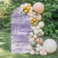 Arch Backdrop 4 Ft, Vintage Lavender Spandex Stretch Fitted Arch Cover ...