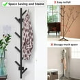 Tree Branch Design Wall Mounted Metal Coat and Hat Rack with 9 Hooks ...