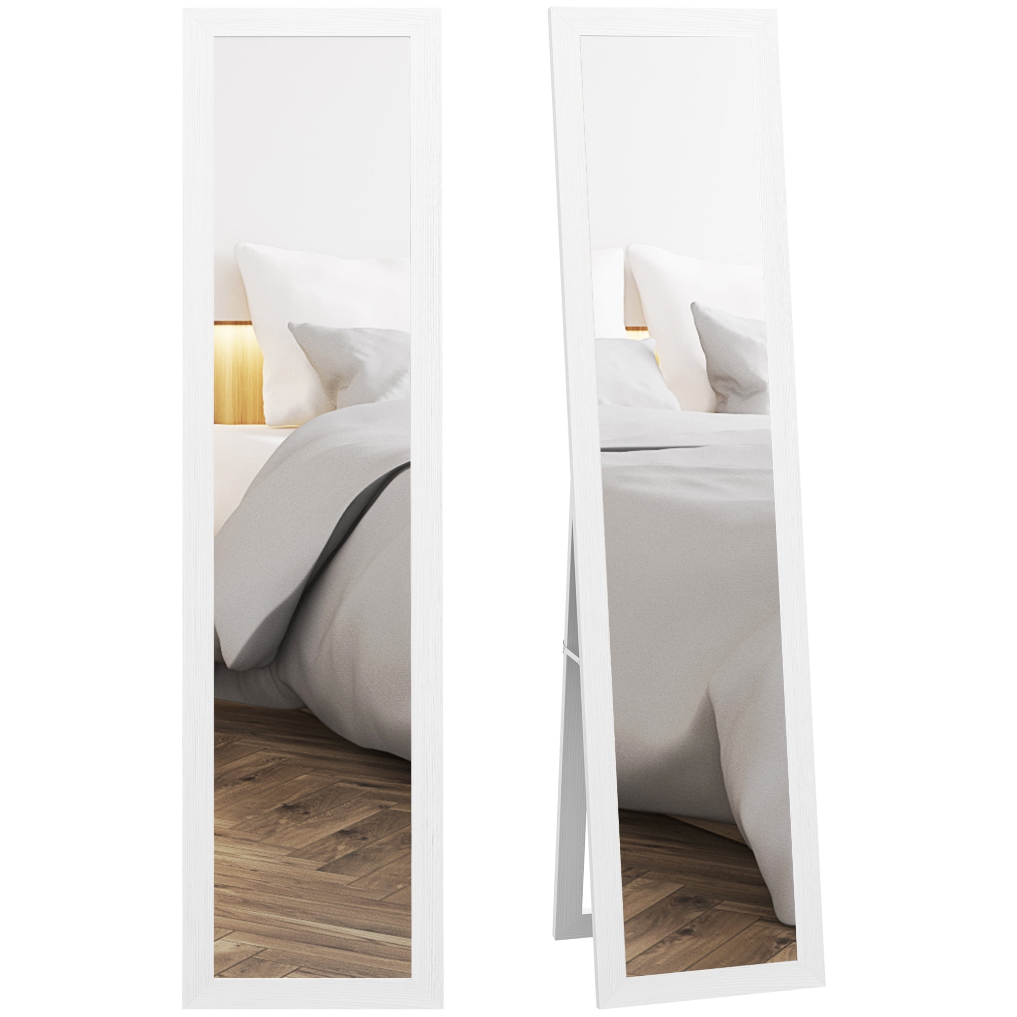 Click here for Homcom Full Length Mirror  Farmhouse Wall Mirror... prices