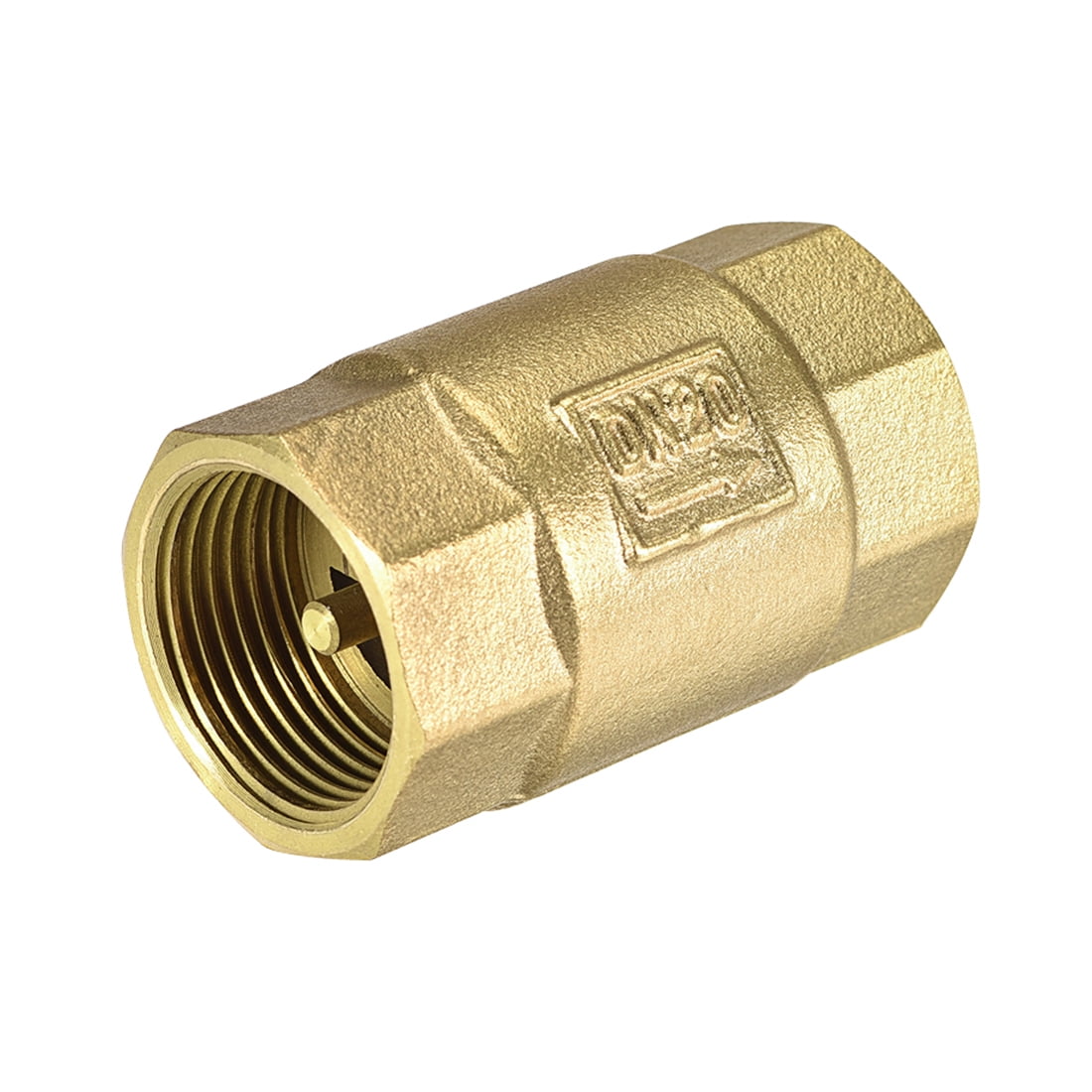 Spring Check Valve G3/4 Female Thread Brass Vertical Prevent Fluid ...