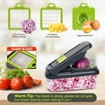 Vegetable Chopper,12-in-1 Multifunctional Food Chopper,Professional ...