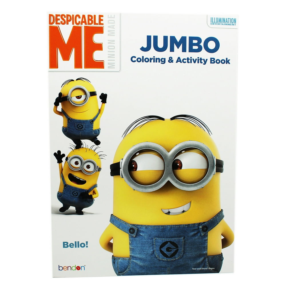 Despicable Me Minion Made Jumbo Coloring and Activity Book - Walmart ...