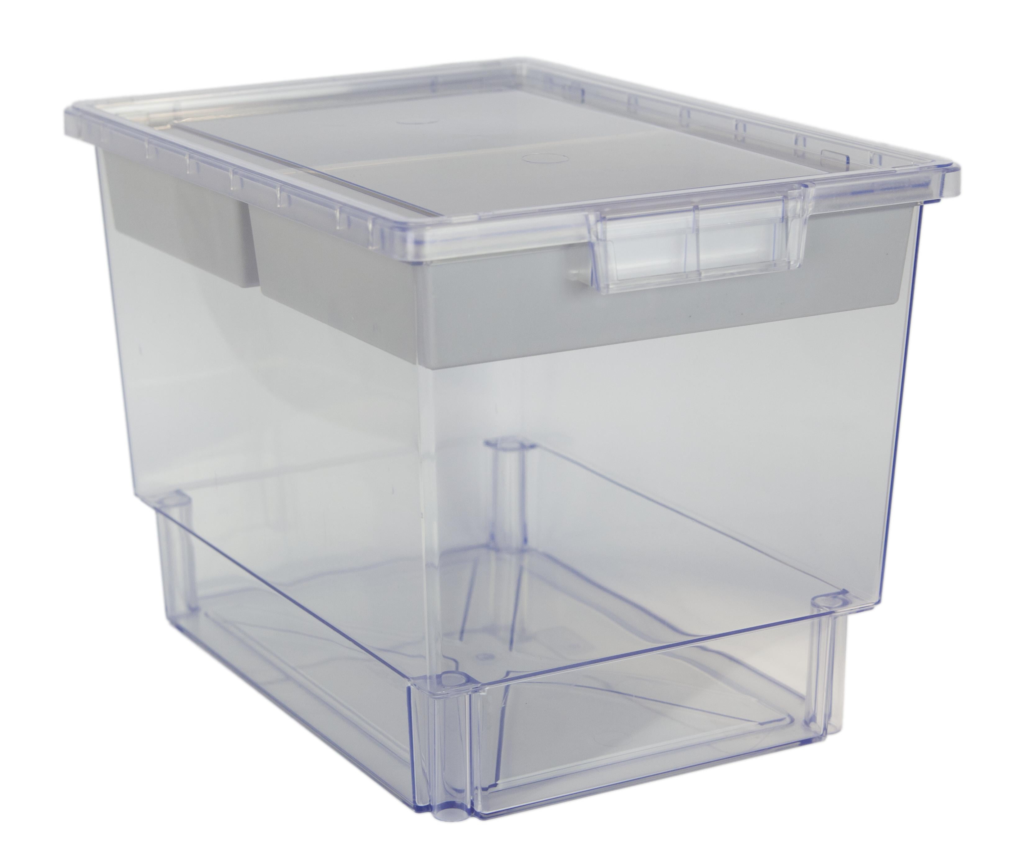 Bin/ Tote/ Tray Divider Kit - Triple Depth 12" Bin in Clear - 1 pack ...