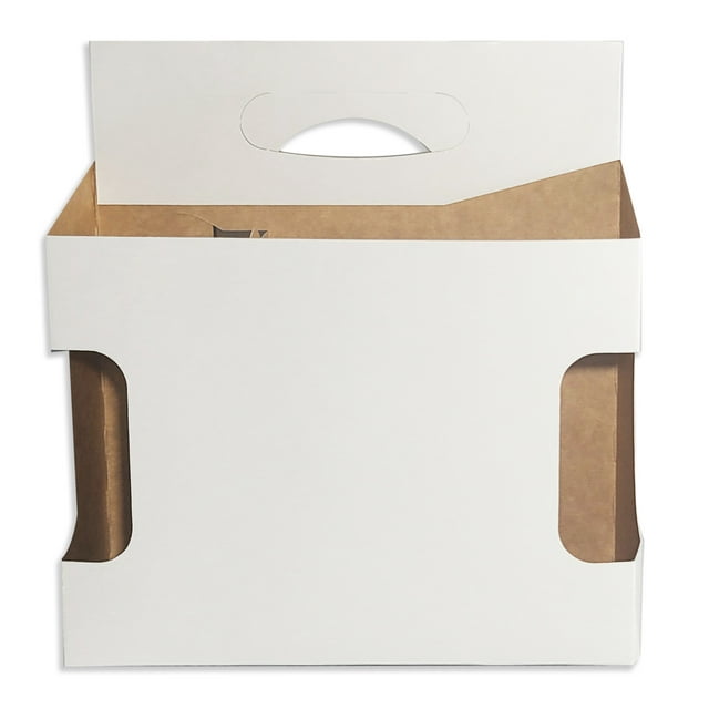 150ct 6pk Cardboard Carrier | White with Special Die Cut Cardboard 12oz ...