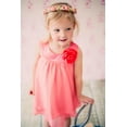 Satin Bib Neckline & Chiffon A-line Big Girls Flower Girl Dress Wedding ...