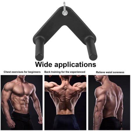V Shaped Bar with Galvanized D-shaped Ring Multi-Directional Fitness ...