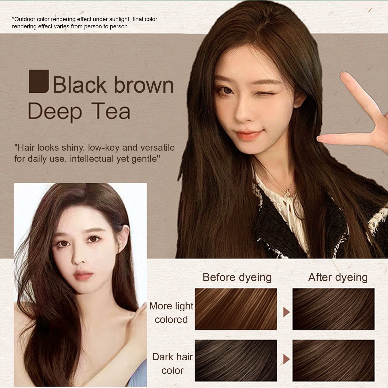 Teissuly Plant Bubble Hair Dyeing Agent Plant Household Lazy Hair ...