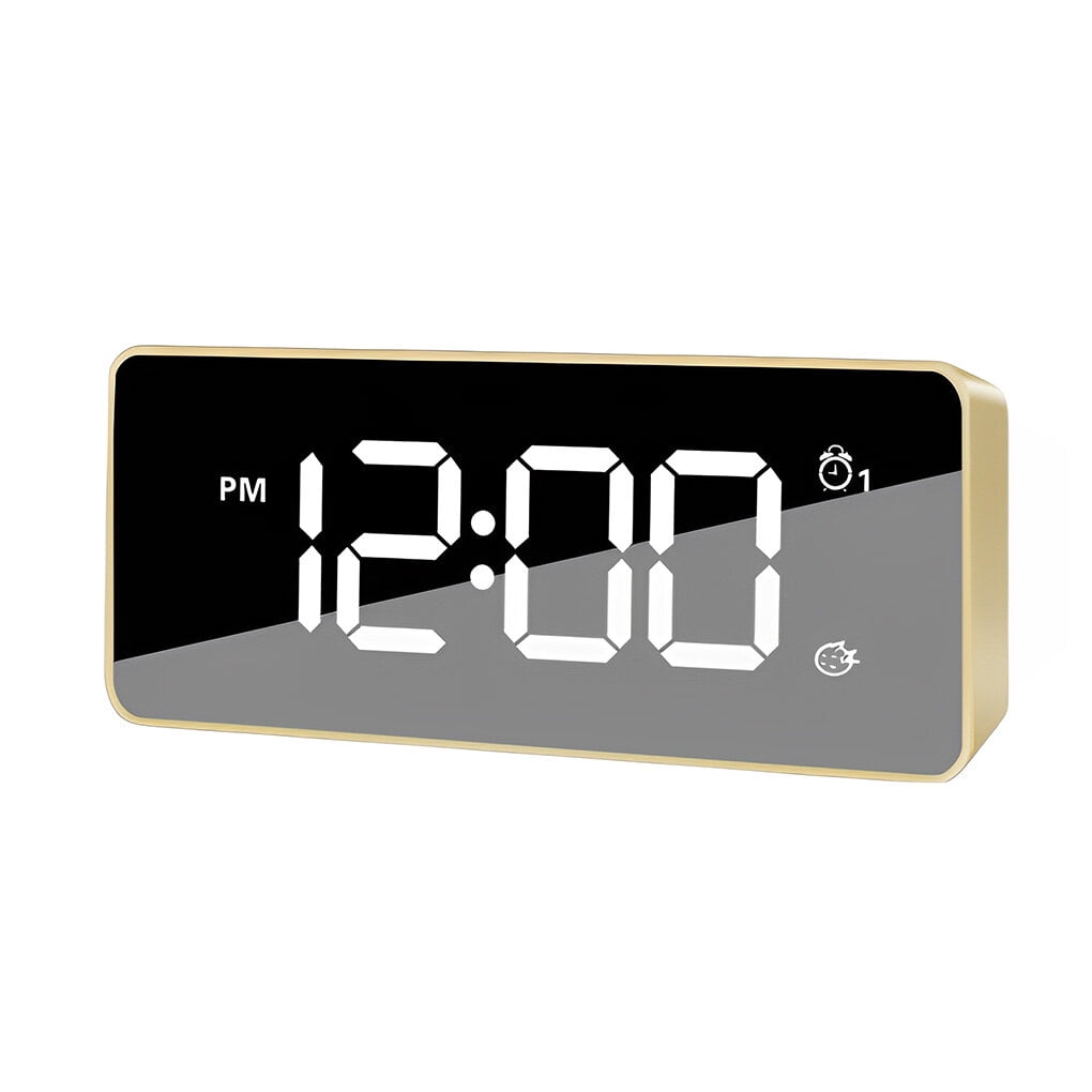 TureClos LED Digital Alarm Clock Snooze Clocks with USB Charger Strip ...