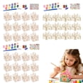 Classroom Rewards 12 Set DIY Wooden Painting Crafts Kit Blank Castle ...