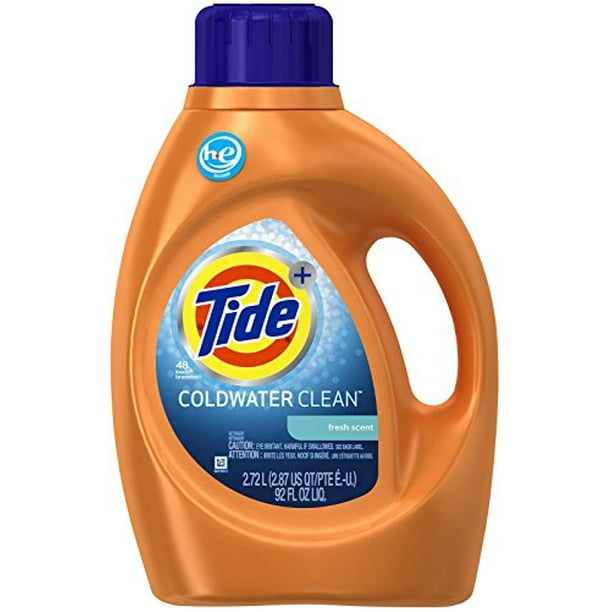 Tide Coldwater Clean High Efficiency Liquid Laundry Detergent, 92 Fl Oz ...