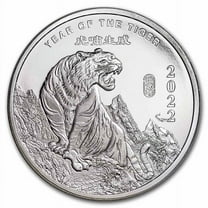 APMEX 1 oz Silver Round - 2022 Year of the Tiger Collectible - Walmart.com